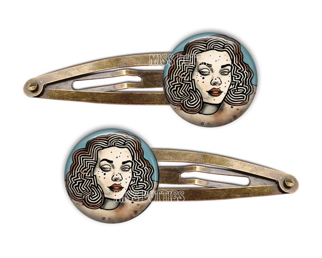 Hair Clip, Hair Pin, Barrettes, Snap Hair Clips, Bobby Pins, Pop Art ...