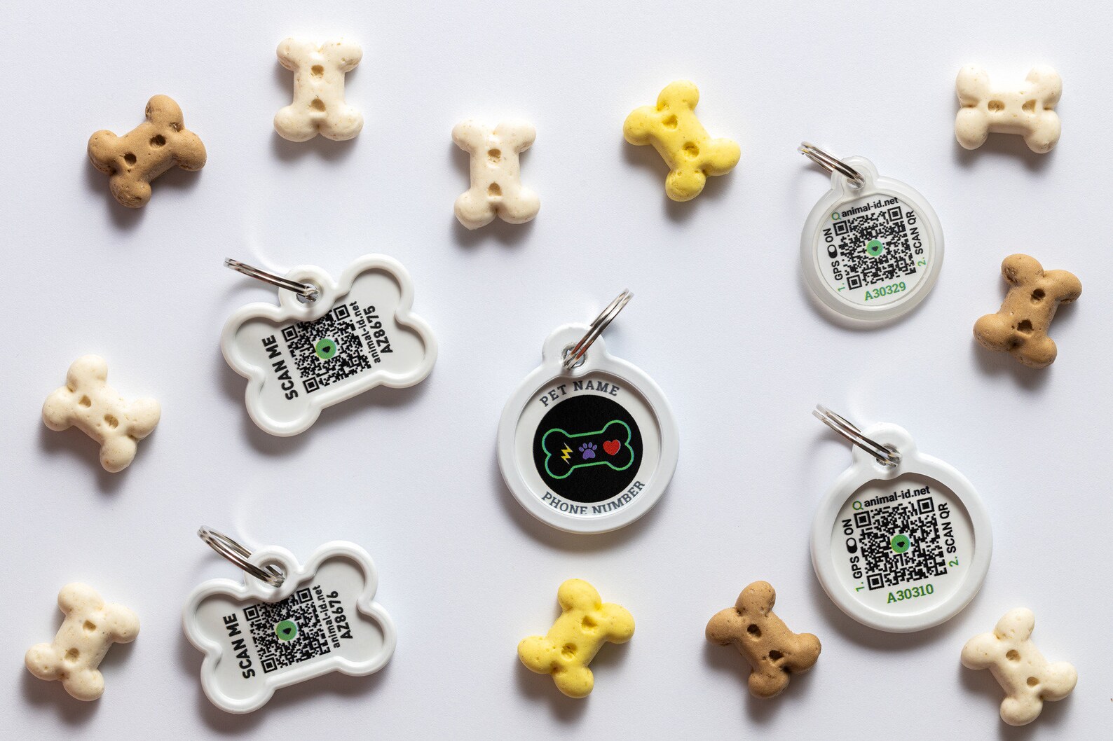 Silent Dog ID Tag QR Code, Scannable Pet Tag for Cats and Dogs ...
