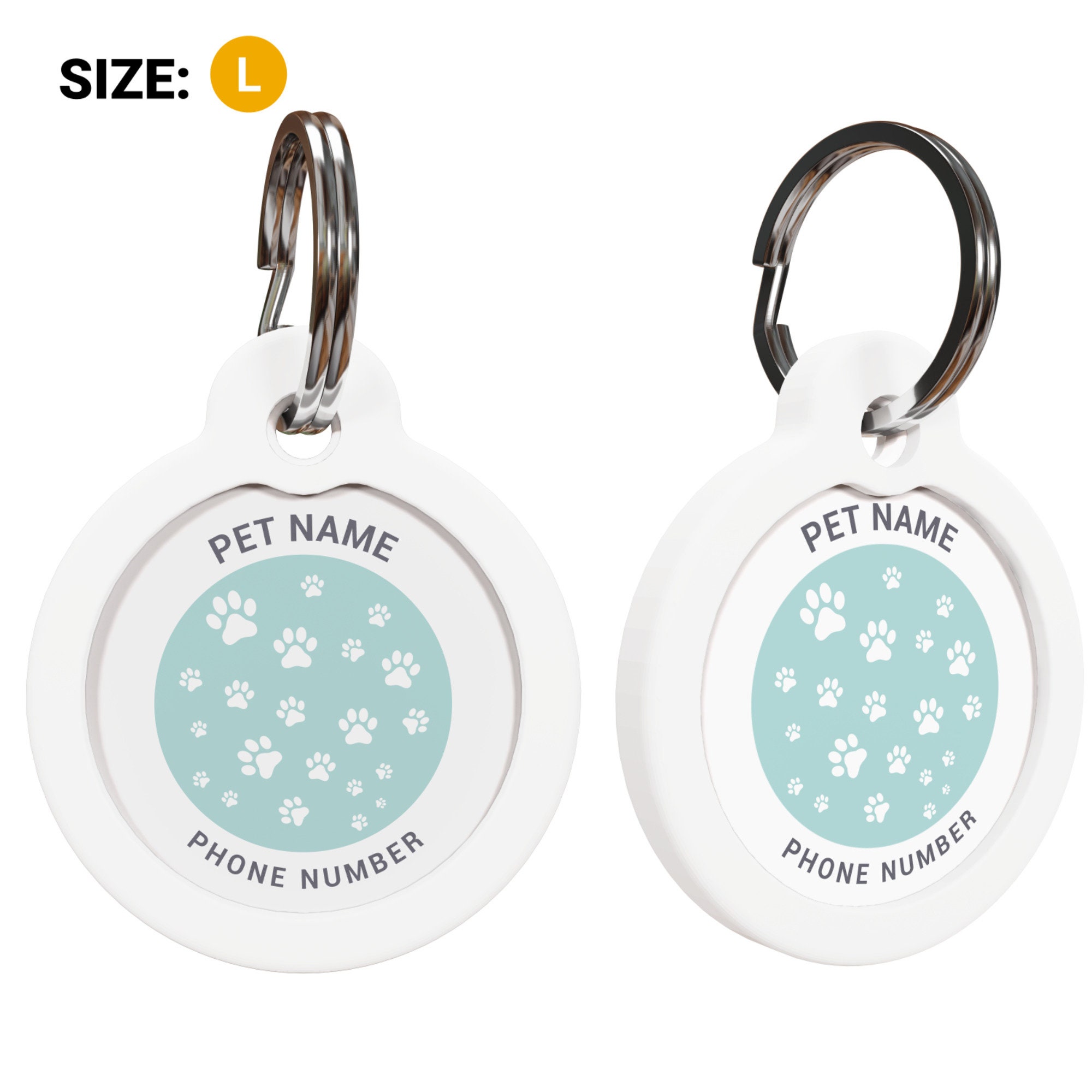 Silent Cat Id Tag QR Code, Personalized QR Code Cat Kitten Id Tag ...