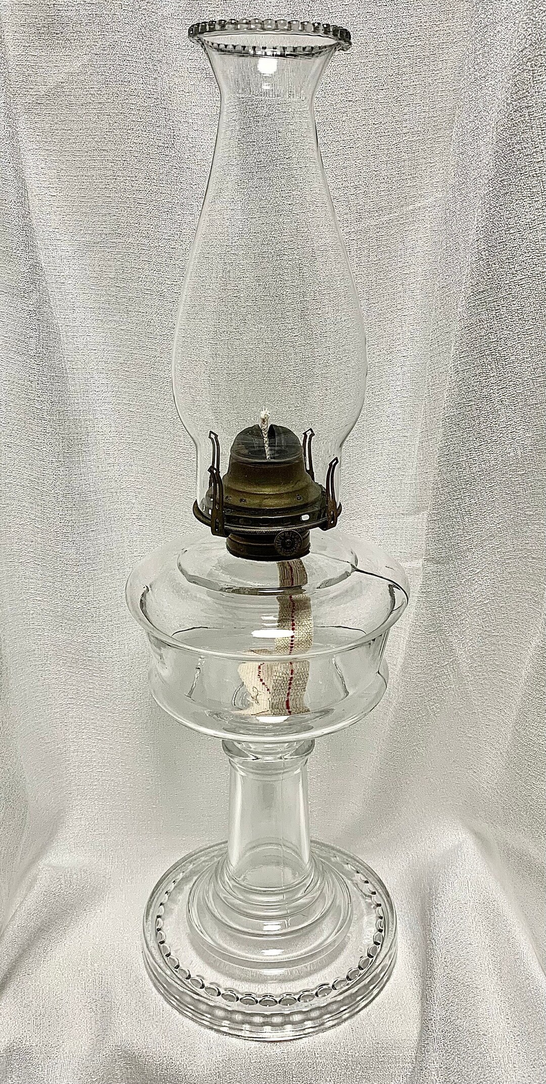 Antique 1900-1910 | Riverside Glass Works | Large, Clear | Plain Banded ...