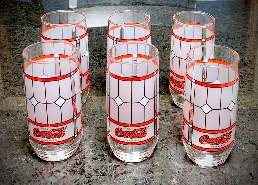 Vintage 1970s | Coca-cola "window Pane" | Restaurant Style | Drinking ...