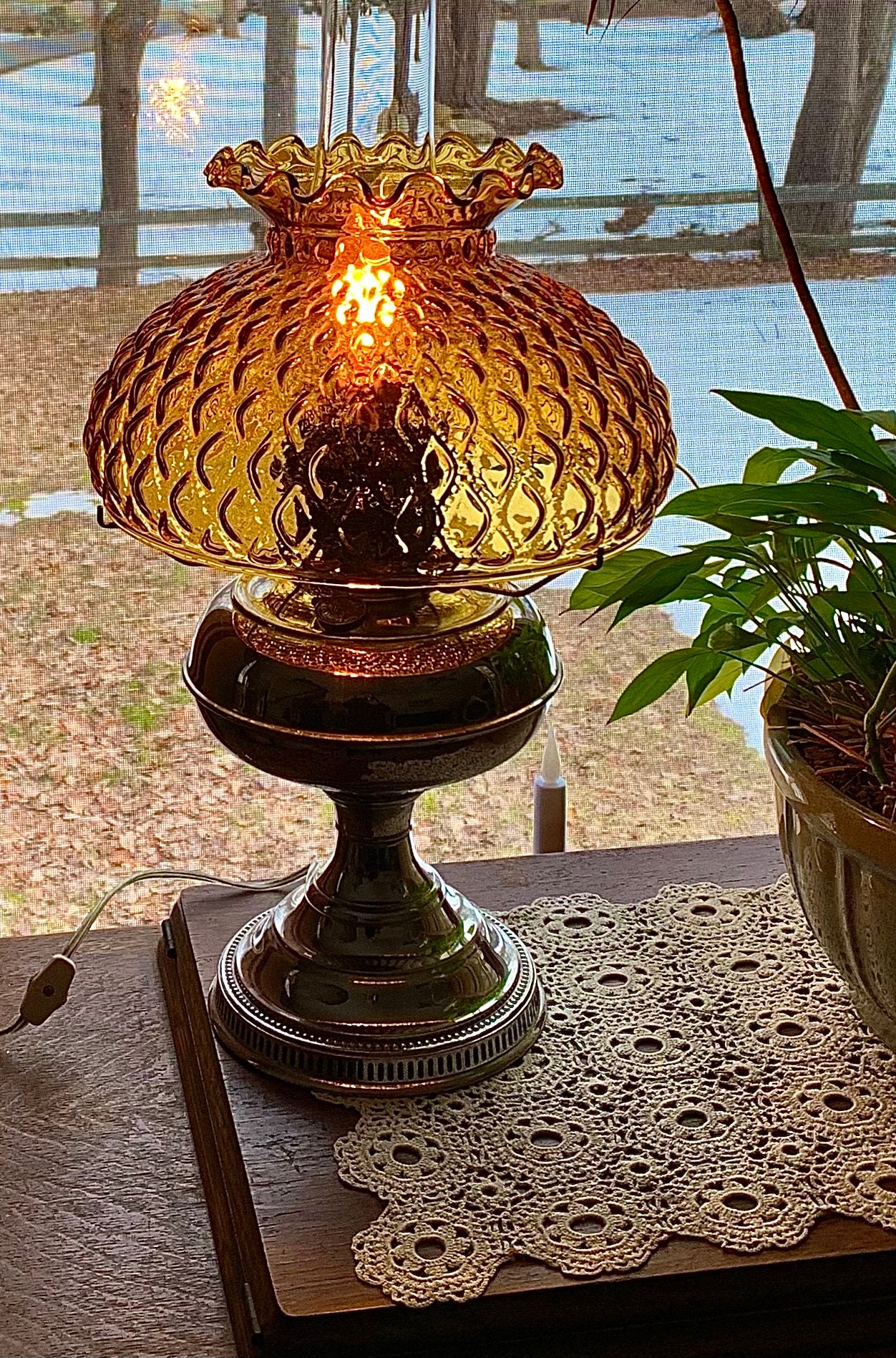 Antique 1905 Socony Rayo Nickel Converted 'flame Spreader' Center Draft ...