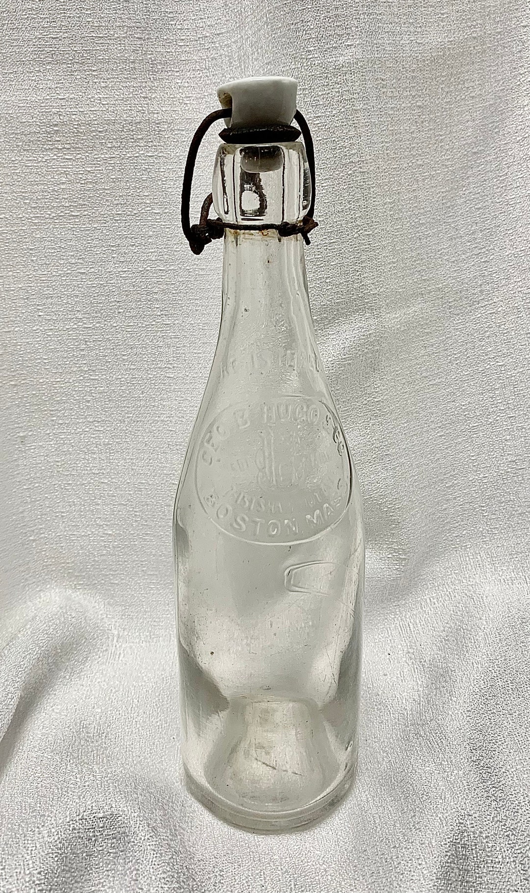 Antique 1890s | Clear Glass | George B. Hugo & Co. | Blob Top Beer ...
