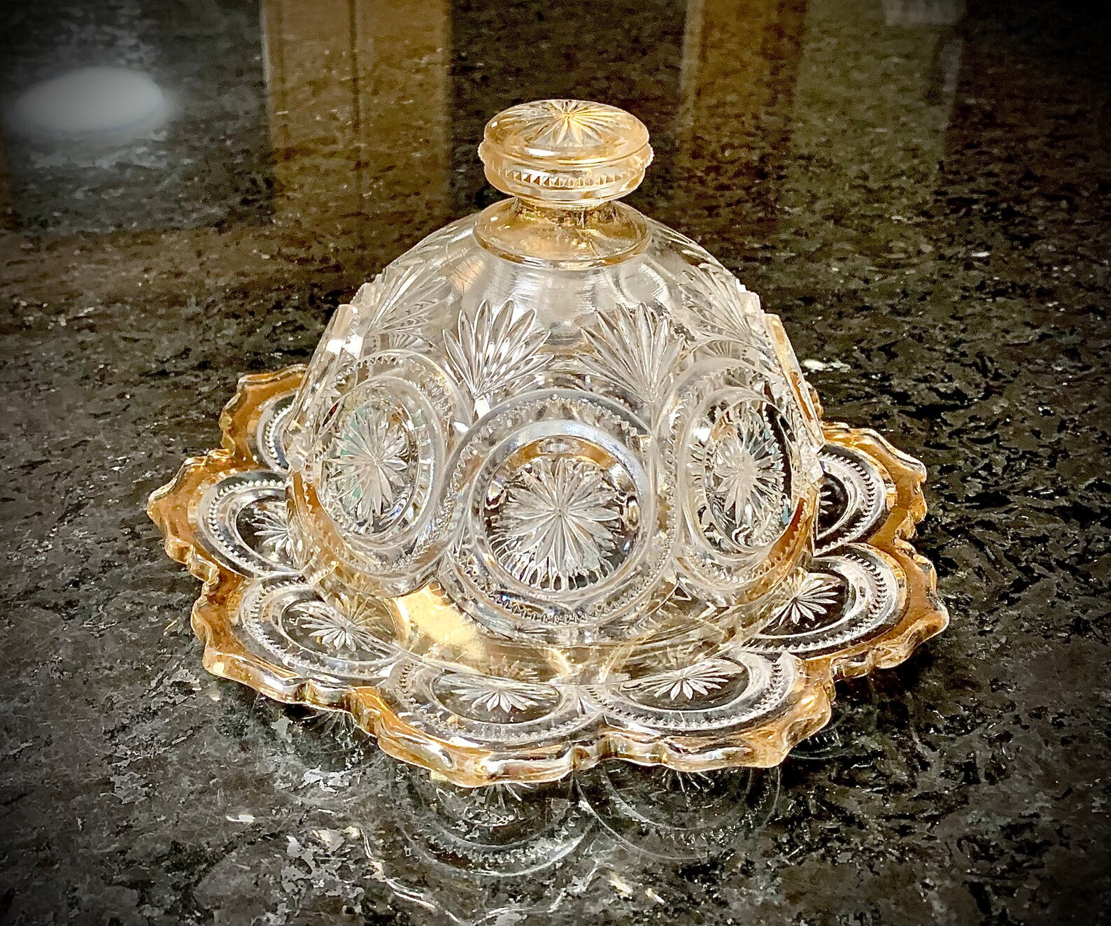 1905 Antique US Glass Company EAPG 15092 star in - Etsy