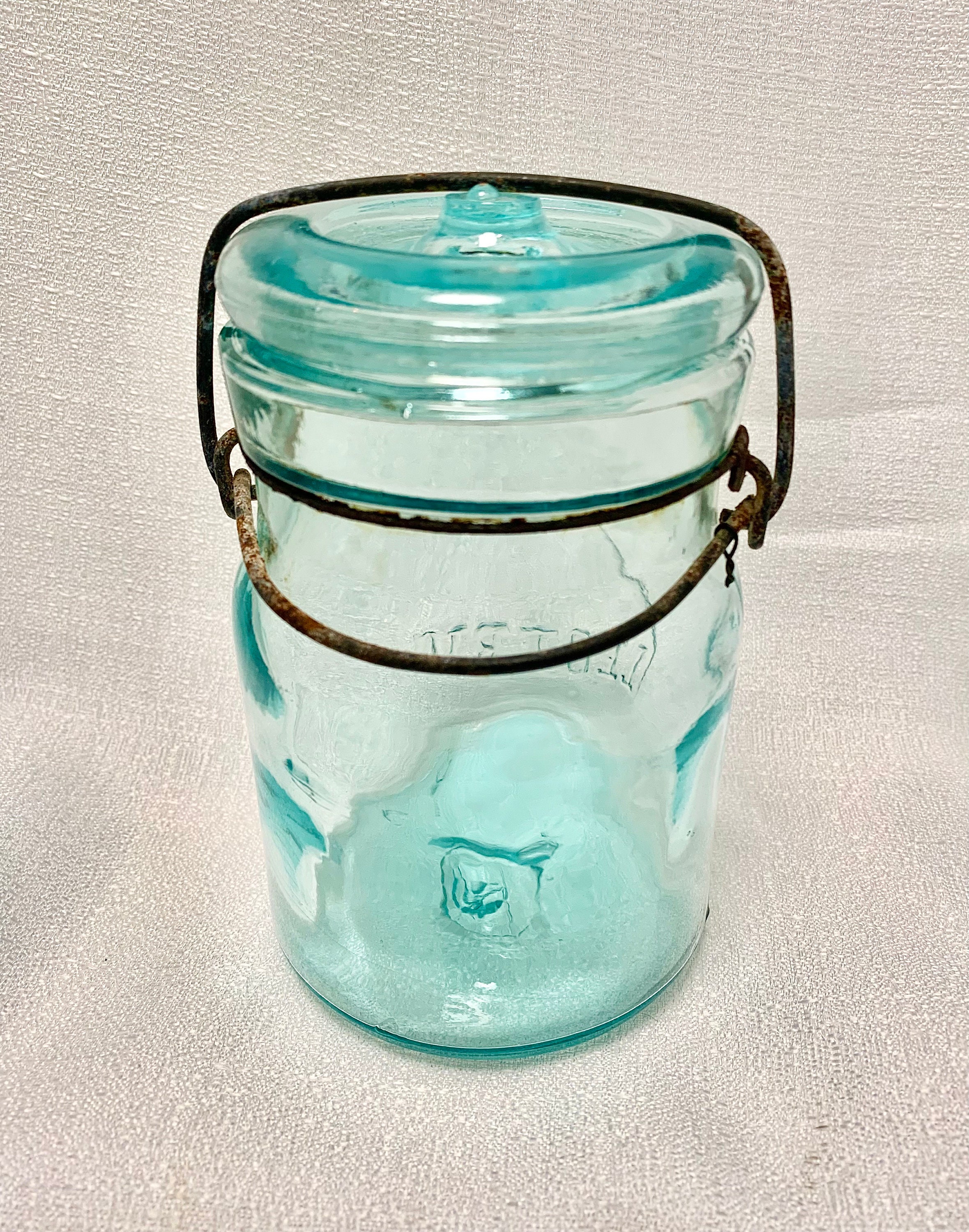 Antique 1890-1910 | Gayner Glass Works "leotric" | Aqua Blue 1 Pint (16 ...
