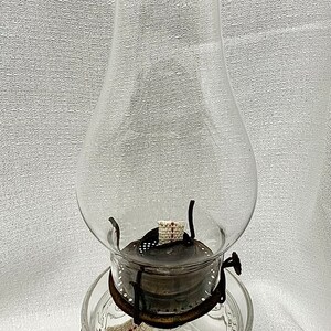 1876 Antique Union Glass Company Lomax oil Guard Raised Rim Clear ...