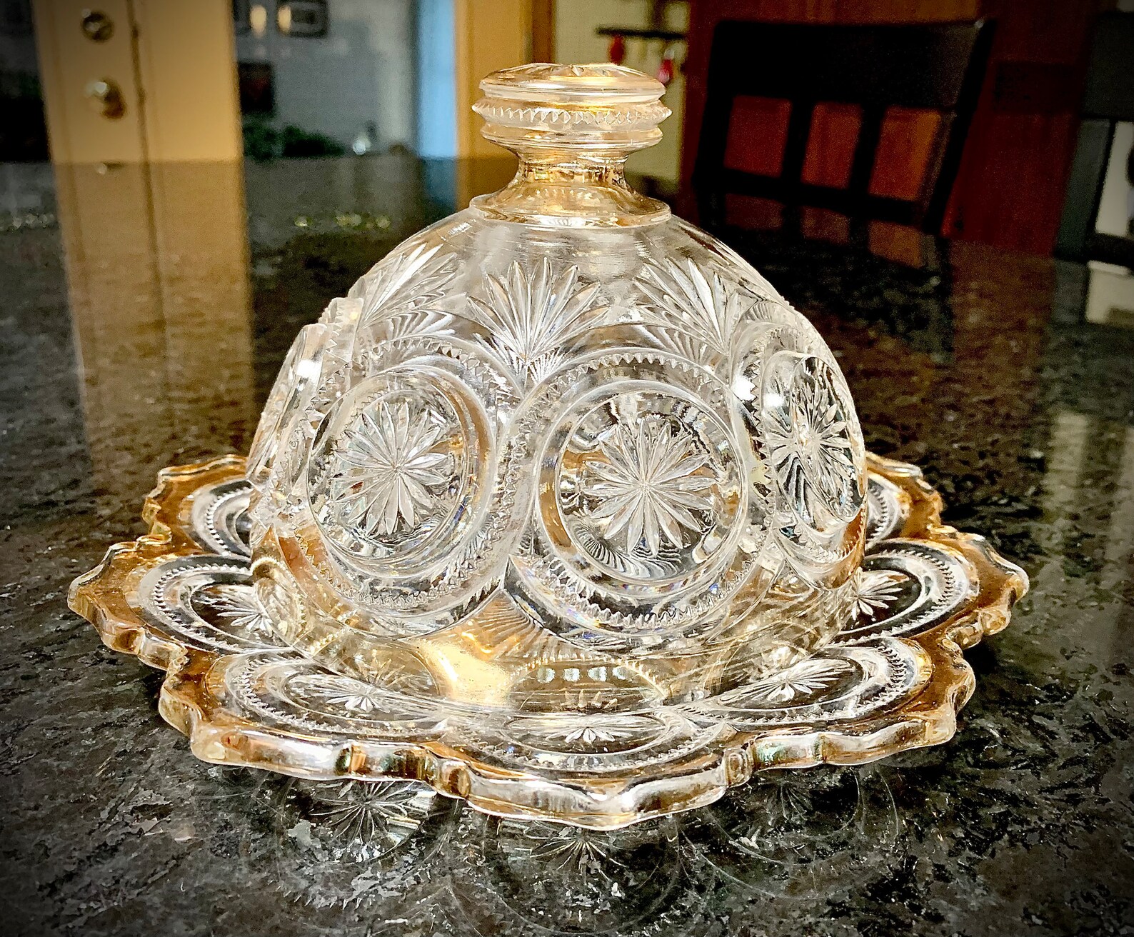 1905 Antique US Glass Company EAPG 15092 star in - Etsy