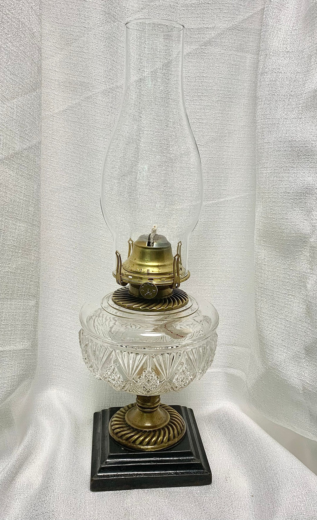 Antique C. 1874 Bryce, Walker & Co EAPG diamond and Starburst Font With ...