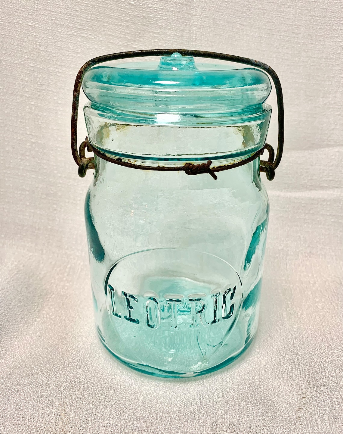 Antique 1890-1910 | Gayner Glass Works "leotric" | Aqua Blue 1 Pint (16 ...