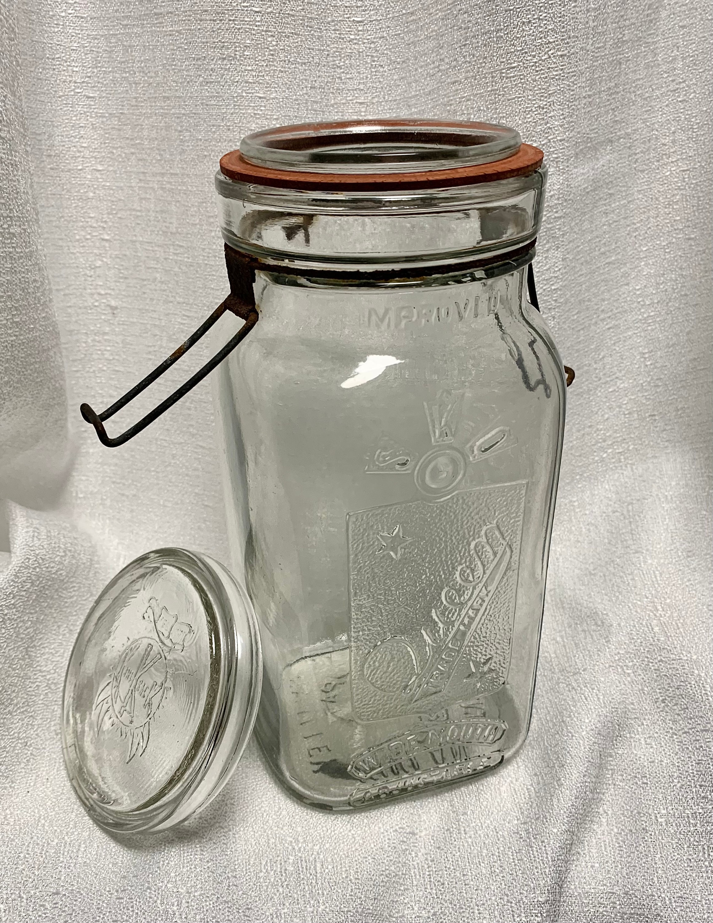 Collectible Glass Collectibles Antique 1909-1919 Queen Wide Mouth ...