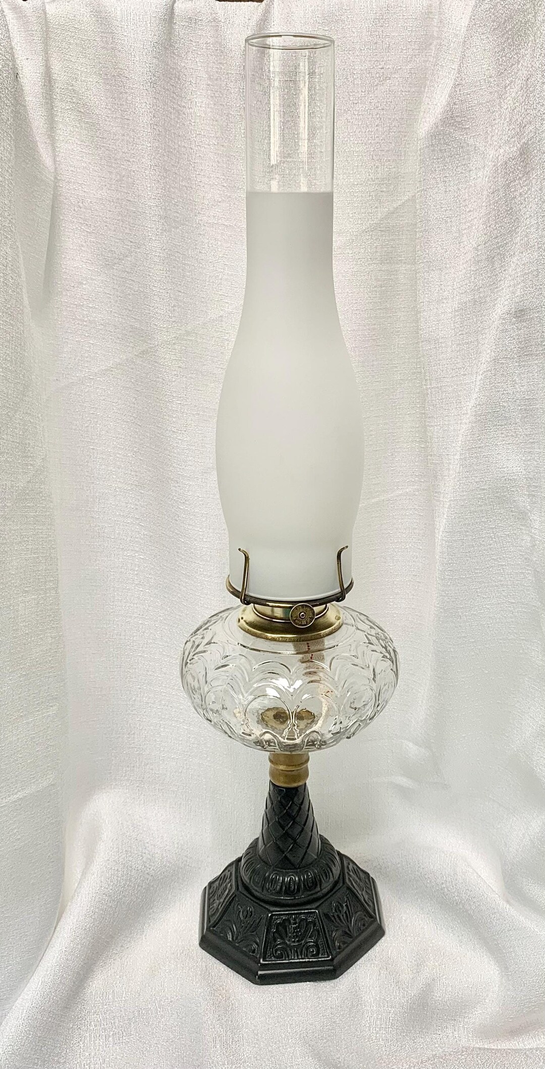 RARE - 1881 Antique | "drape and Dart" (EAPG) Patterned Font/e. Miller ...