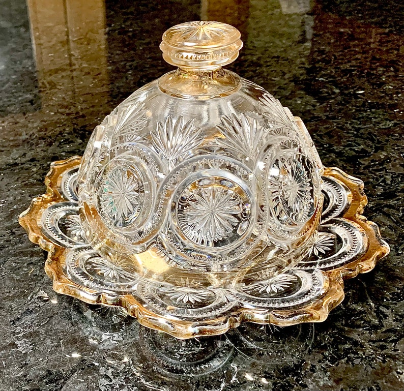 1905 Antique US Glass Company EAPG 15092 star in - Etsy