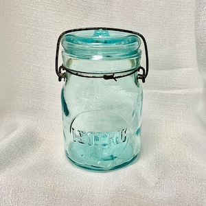 Antique 1890-1910 | Gayner Glass Works "leotric" | Aqua Blue 1 Pint (16 ...