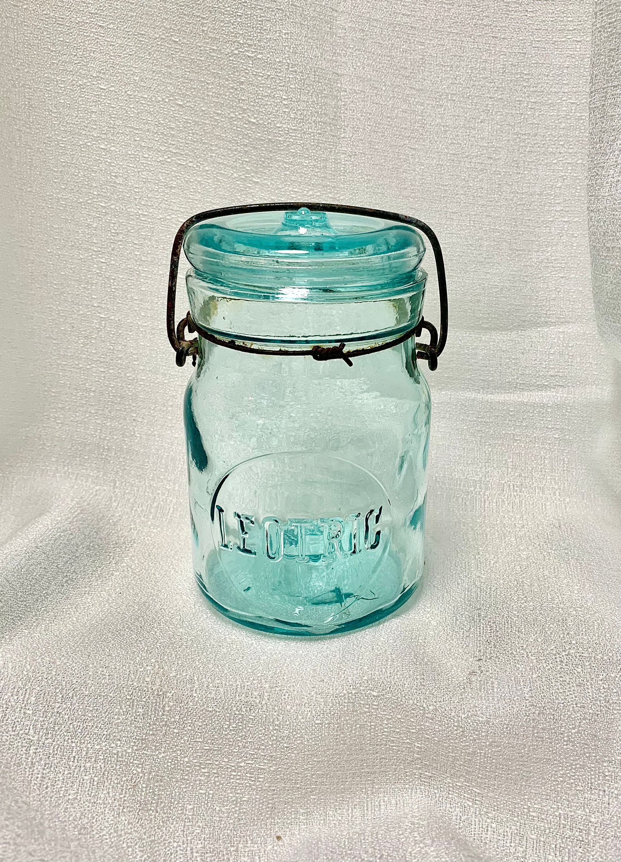 Antique 1890-1910 | Gayner Glass Works "leotric" | Aqua Blue 1 Pint (16 ...