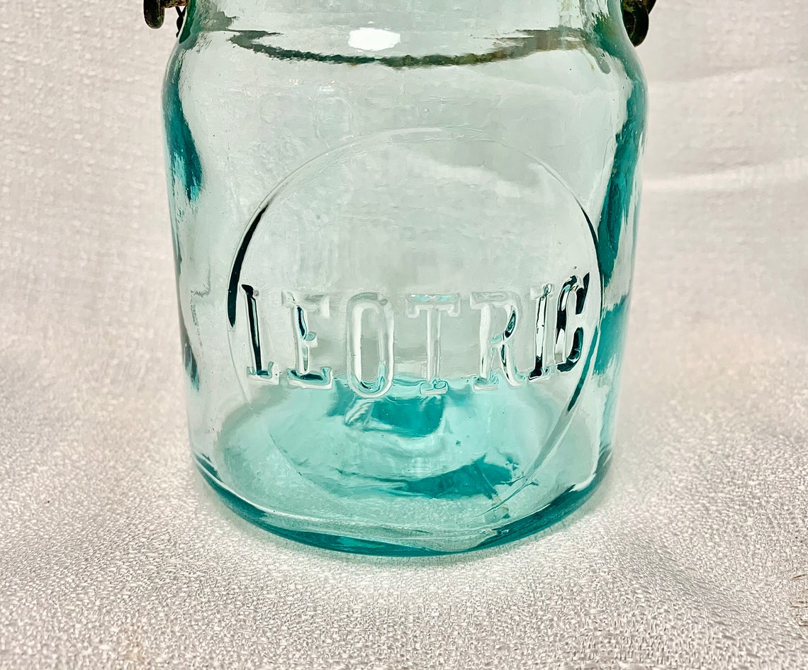 Antique 1890-1910 | Gayner Glass Works "leotric" | Aqua Blue 1 Pint (16 ...