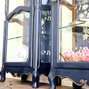 China Cabinet Set of 2 Display Cases for Collectibles & Home Decor ...