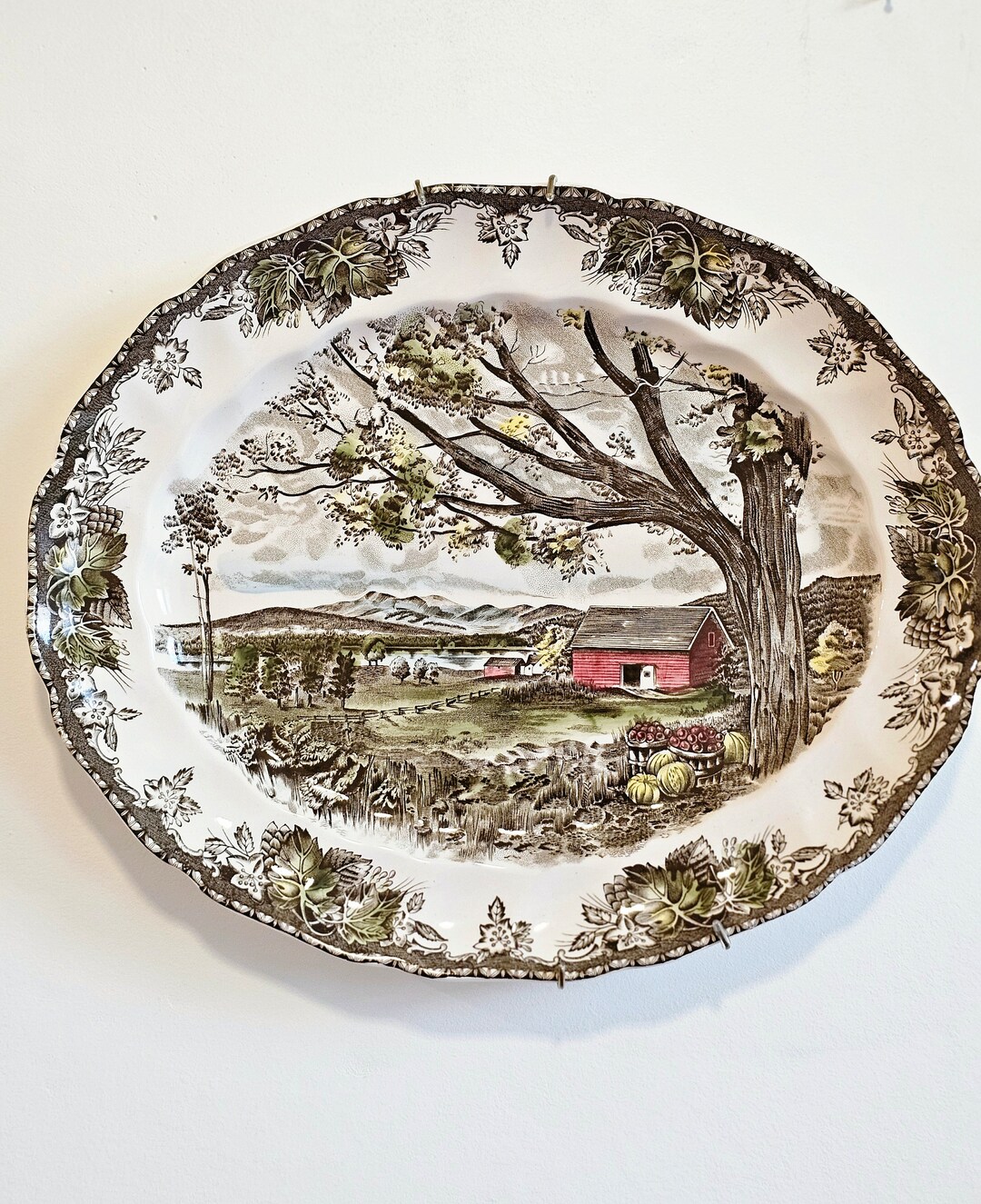Friendly Village Platter Vintage China Ware Thanksgiving Platter Gifts ...