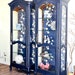 China Cabinet Set of 2 Display Cases for Collectibles & Home Decor ...