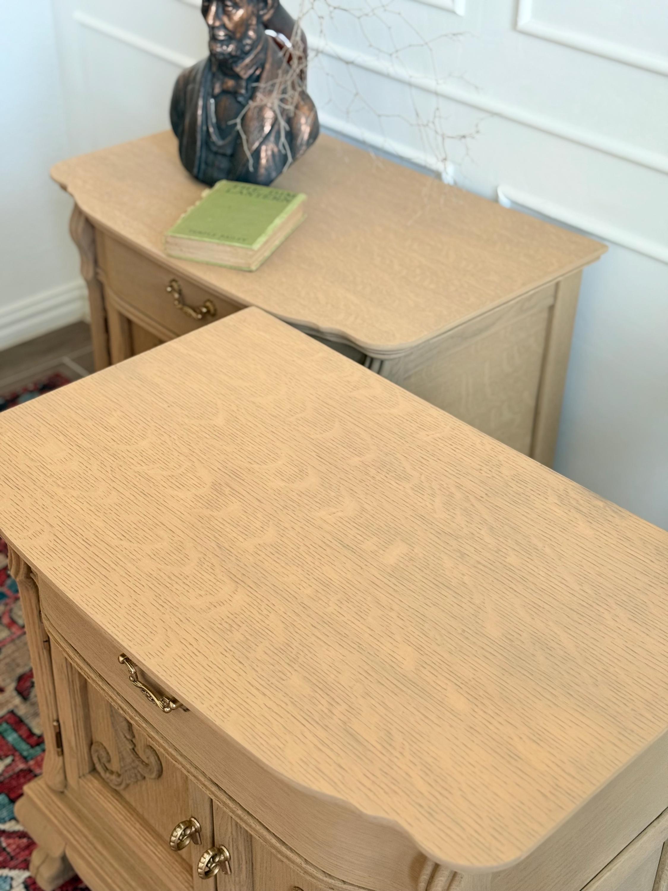 Vintage French Country Nightstands | Refurbished Bedroom Set of 2 - Etsy