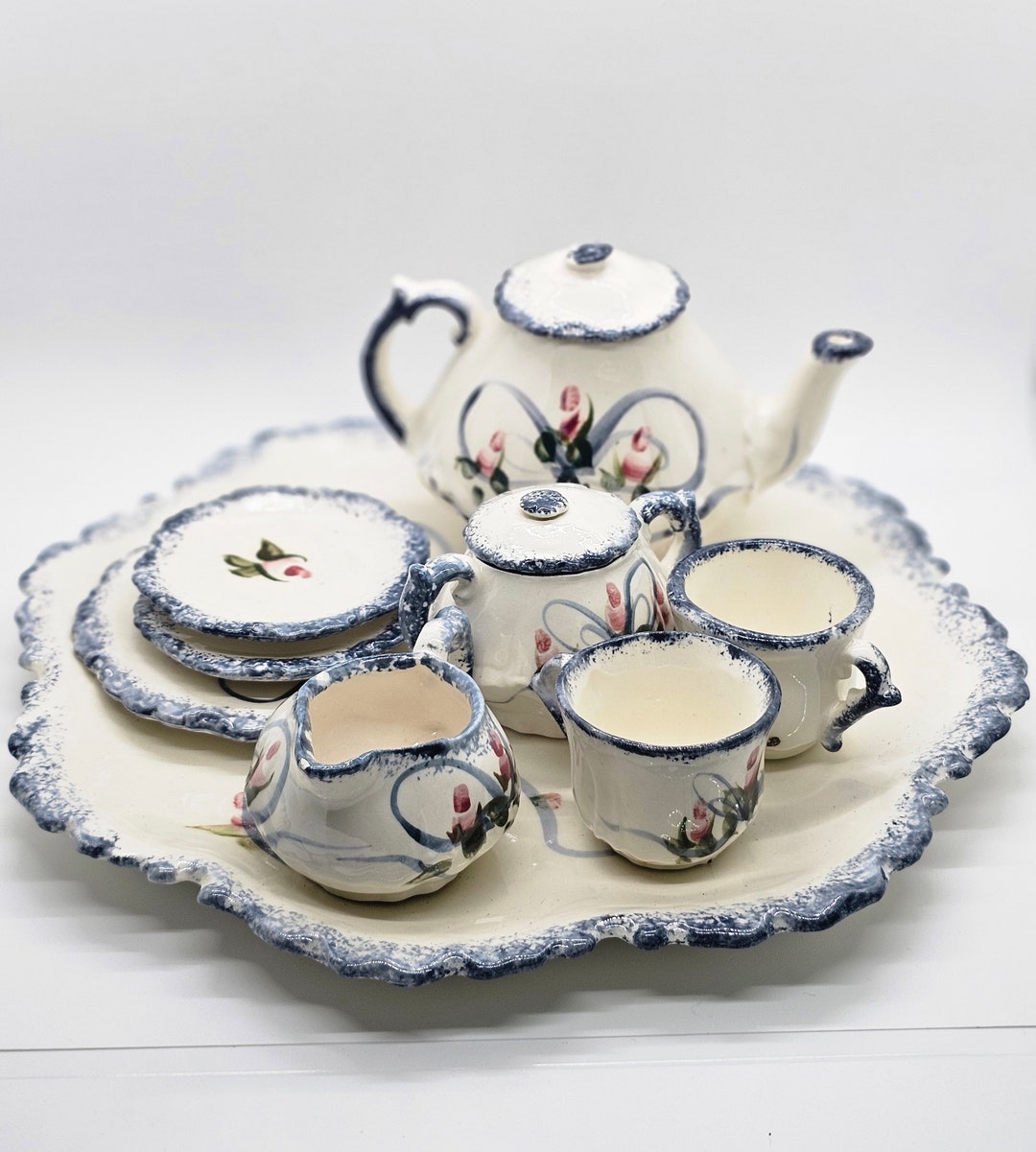 Fairy Garden Tea Set Miniature Display Tea Set Gifts for Her Gifts Home ...