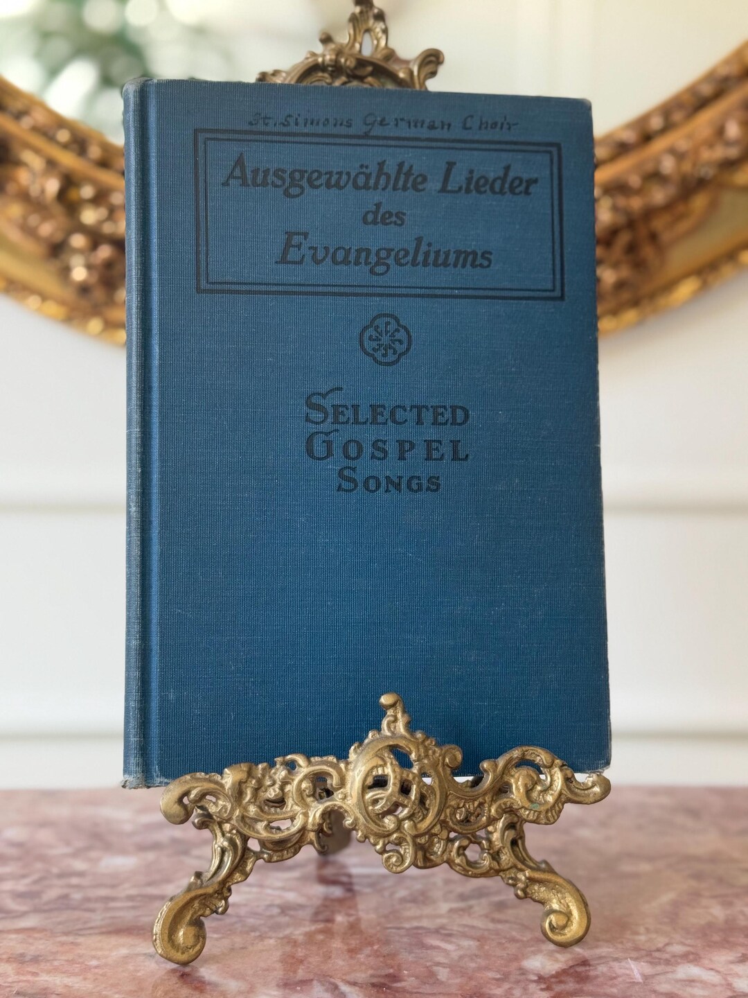 Vintage German Gospel Song Book - Antique Hymnal, Christian Music ...