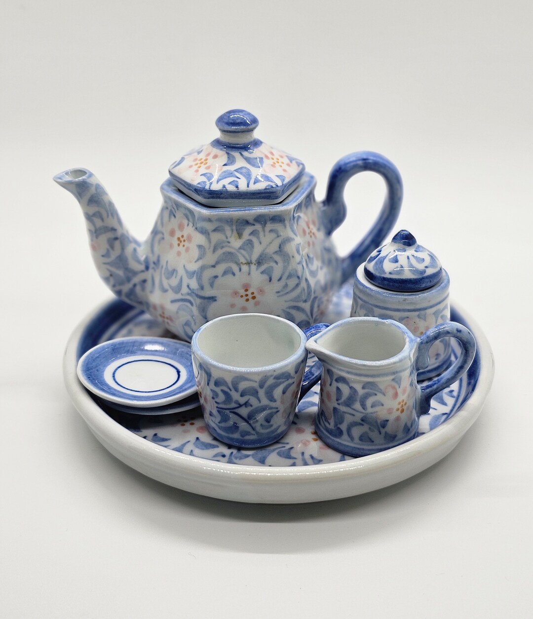 Fairy Garden Tea Set Miniature Floral Tea Set Gifts for Her Gifts Home ...