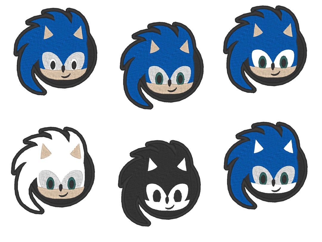 Sonic: Sonic the Hedgehog Digital Embroidery 4x4 - Etsy