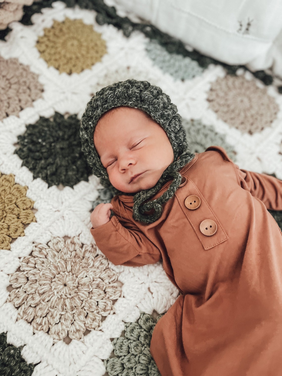 Jack Granny Square Crochet Blanket Granny Square Blanket Boy - Etsy