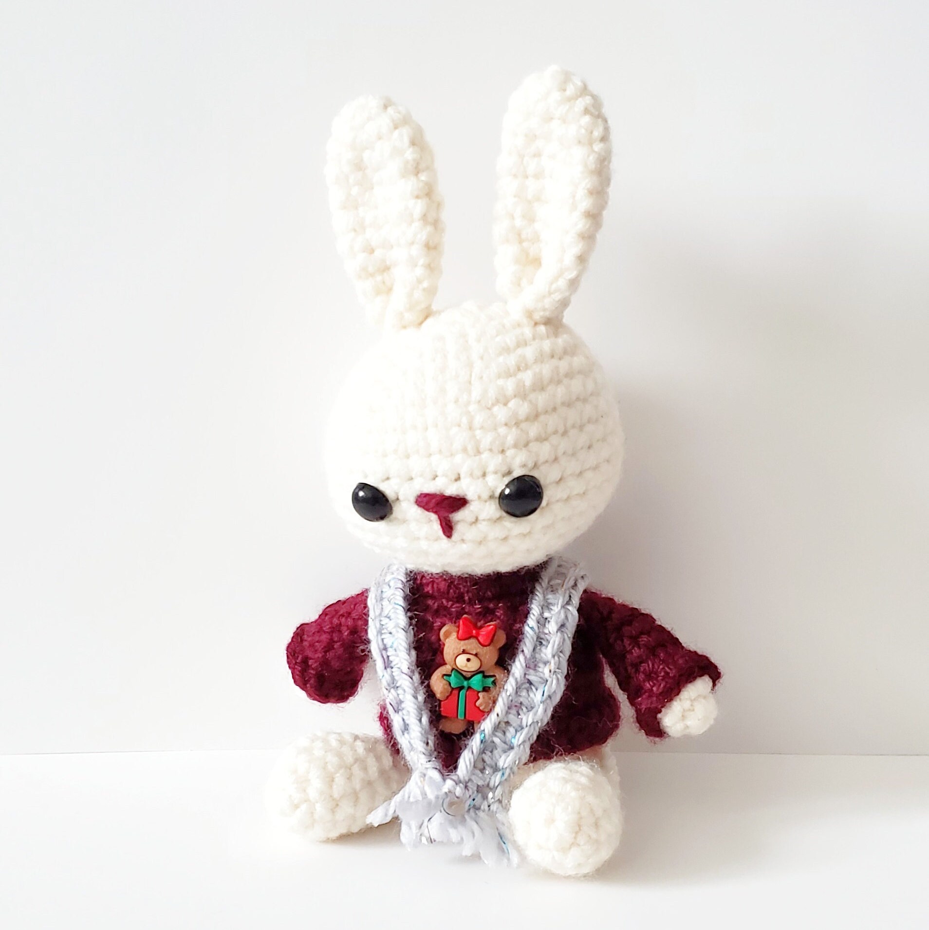 PDF PATTERN Festive Sweater Bunny Crochet Pattern | Etsy