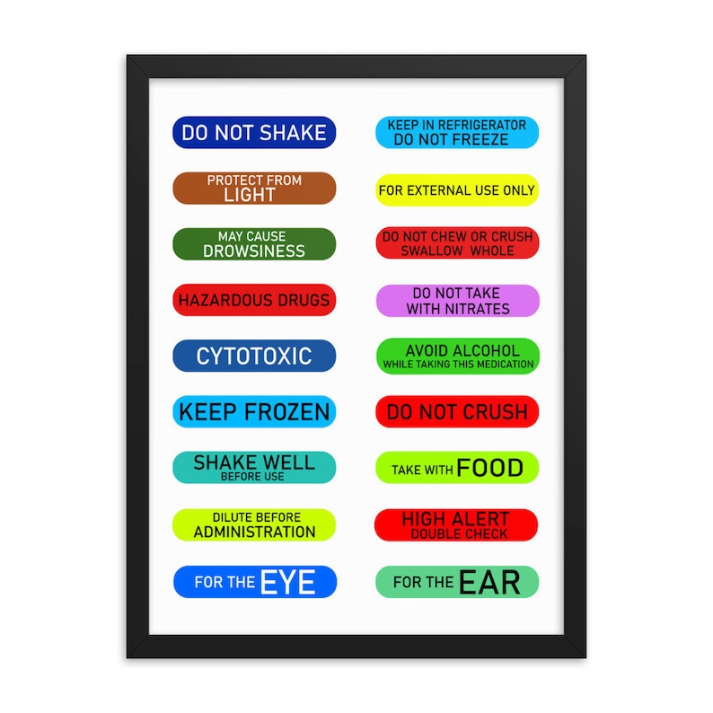 Digital Download PNG Files Pharmacy Ancillary Labels Pharmacist ...