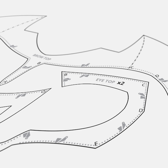 Foam Superhero Mask Template