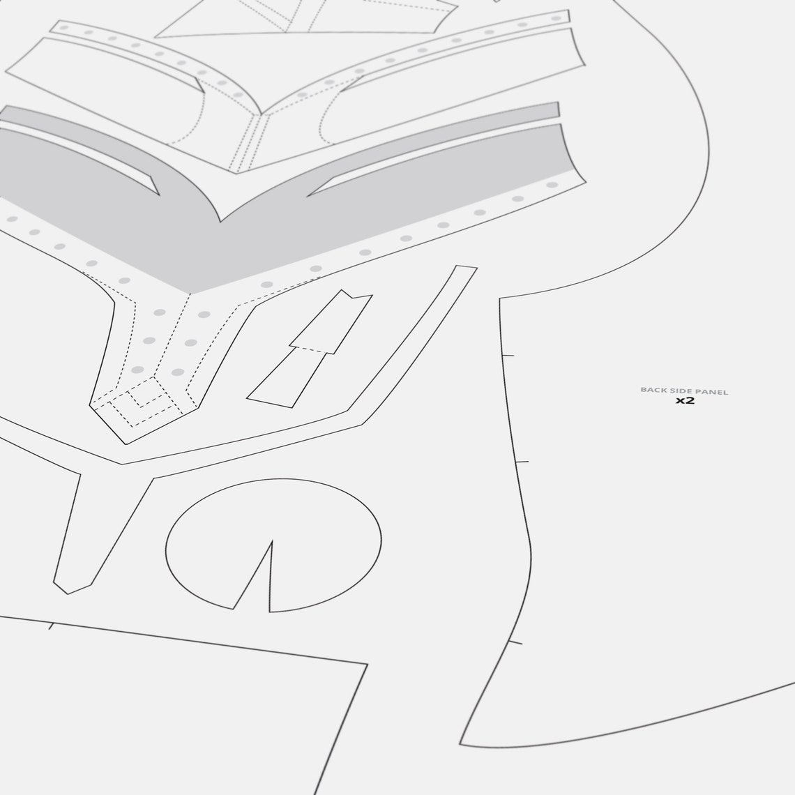 Mighty Female Breastplate Armor Foam PATTERN / TEMPLATE - Etsy