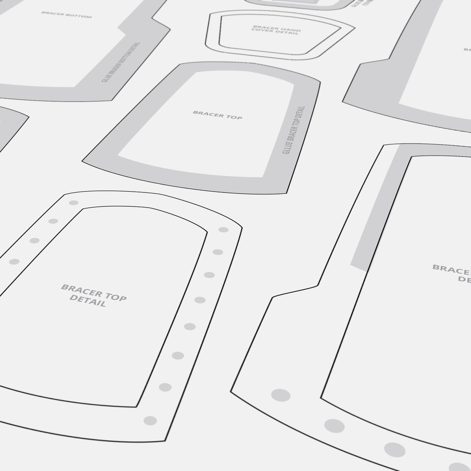 Mighty Female Bracers Foam PATTERN / TEMPLATE - Etsy