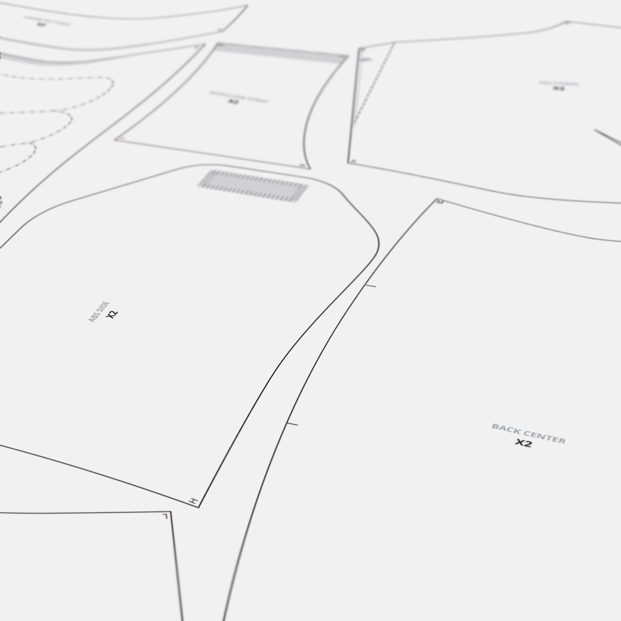 Standard Male Upper Body Armor Foam PATTERN / TEMPLATE - Etsy