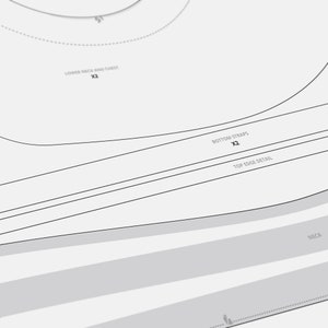 Standard Male Neck Guard Foam PATTERN / TEMPLATE - Etsy UK