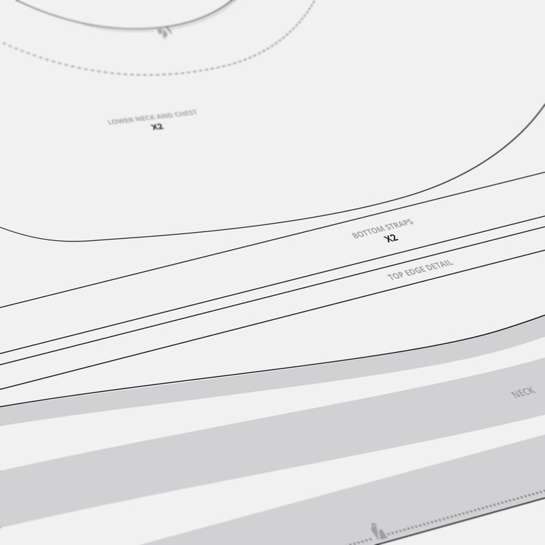 Standard Male Neck Guard Foam PATTERN / TEMPLATE - Etsy