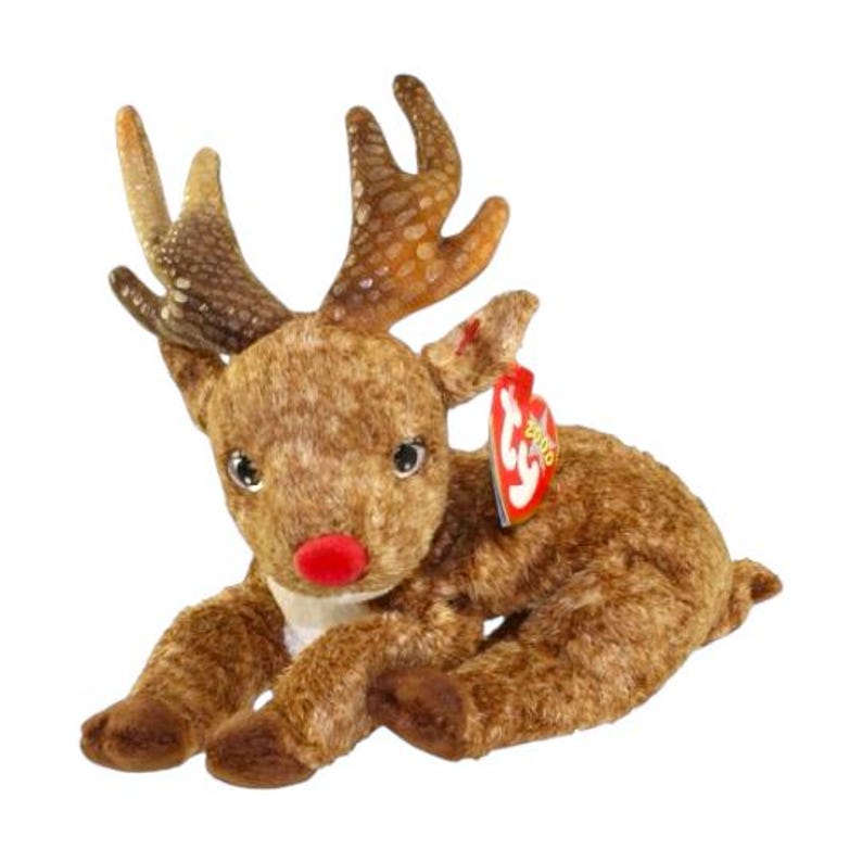 Ty Beanie Babies Reindeer Roxie, Sleighbelle, Rudy, Rooftop, Chestnut ...