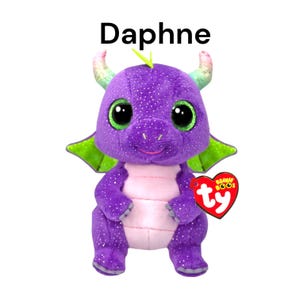 Ty Beanie Boos Dragons Saffire, Grindal, Cinder, Holly, Daphne ...