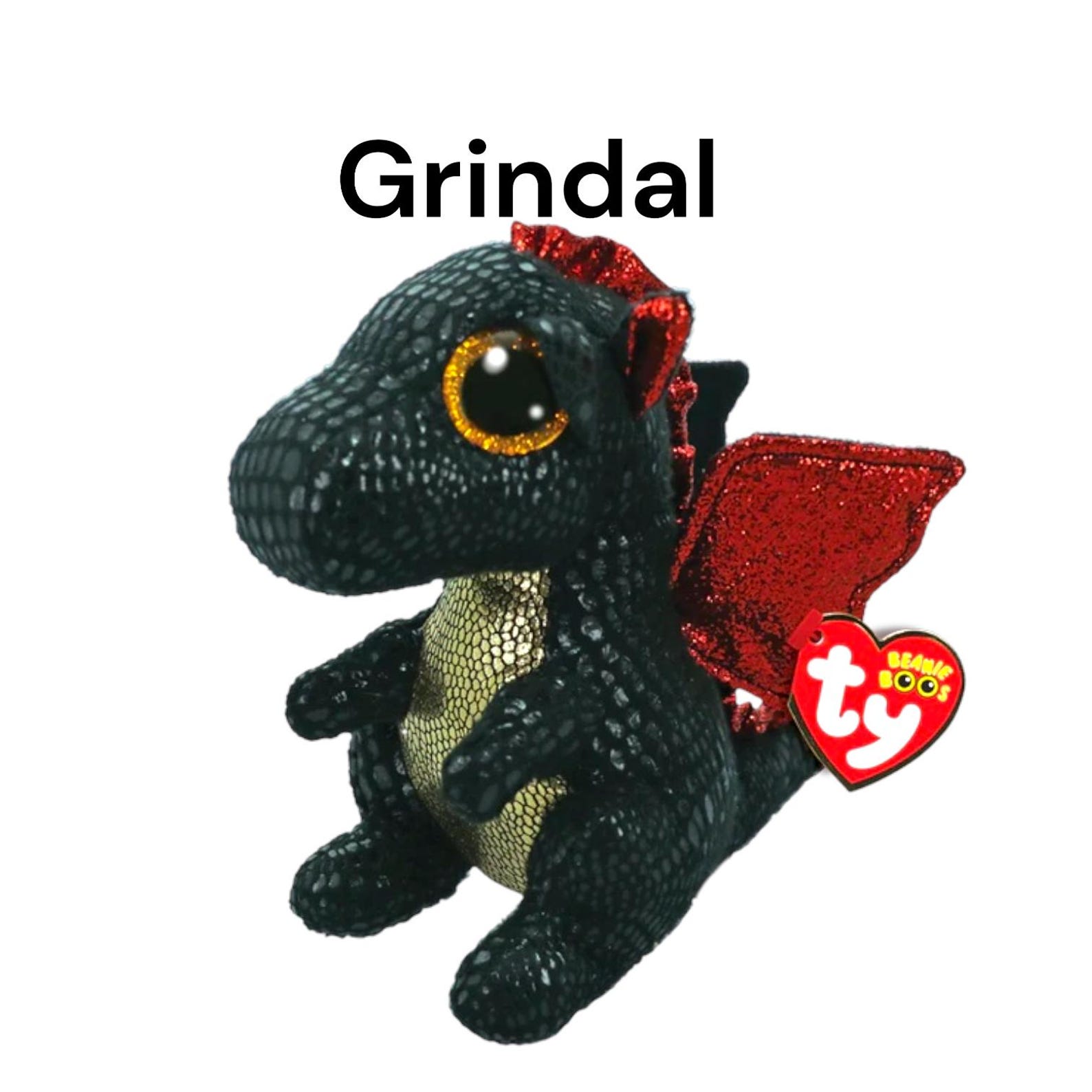 Ty Beanie Boos Dragons Saffire, Grindal, Cinder, Holly, Daphne ...