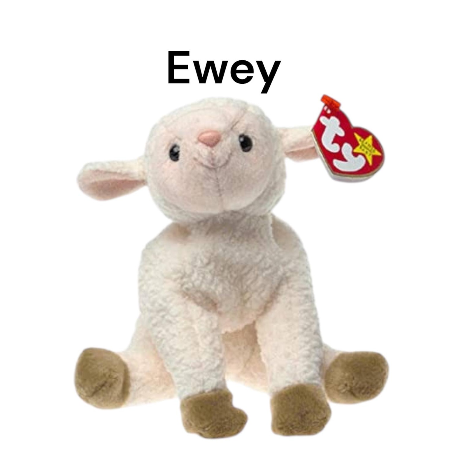 Ty Beanie Babies Lambs Sheep Chops Baaabsy Lullaby Fleece Ewey Fleecie ...