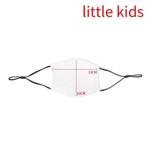 20 Pack of Blank Sublimation Face Masks, Adjustable Sides 100% ...