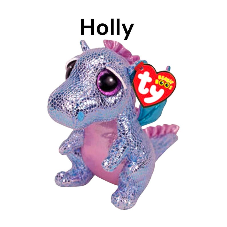 Ty Beanie Boos Dragons Saffire, Grindal, Cinder, Holly, Daphne ...