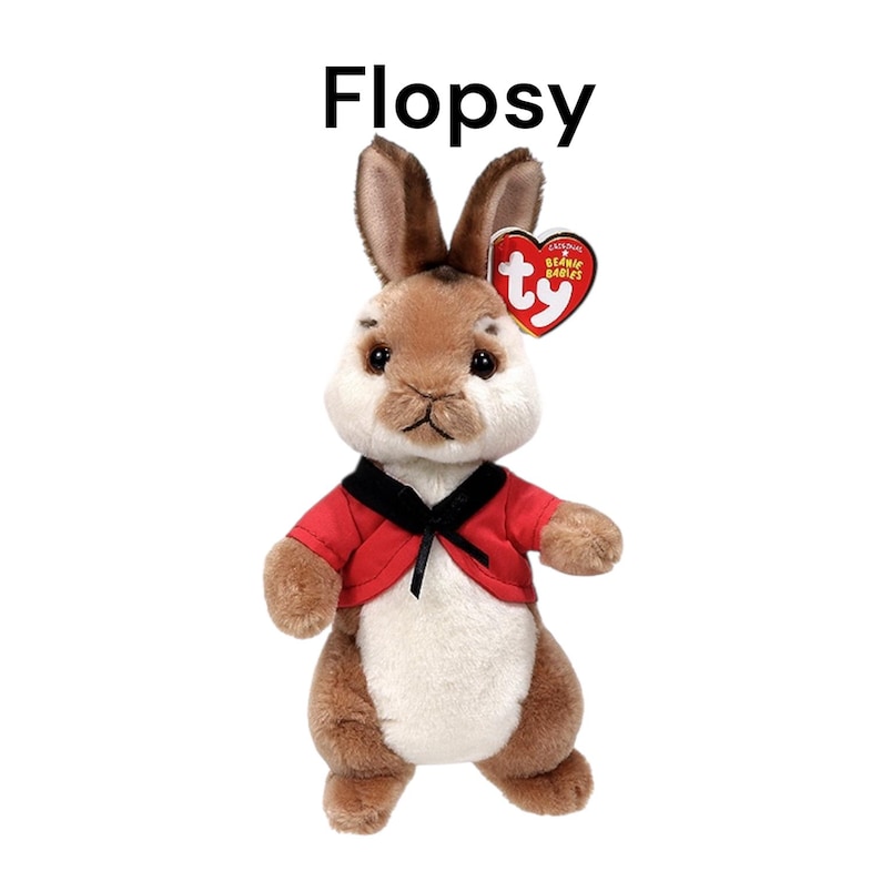 Ty Beanie Babies Peter Rabbit Movie Characters Peter, Flopsy, Mopsy ...