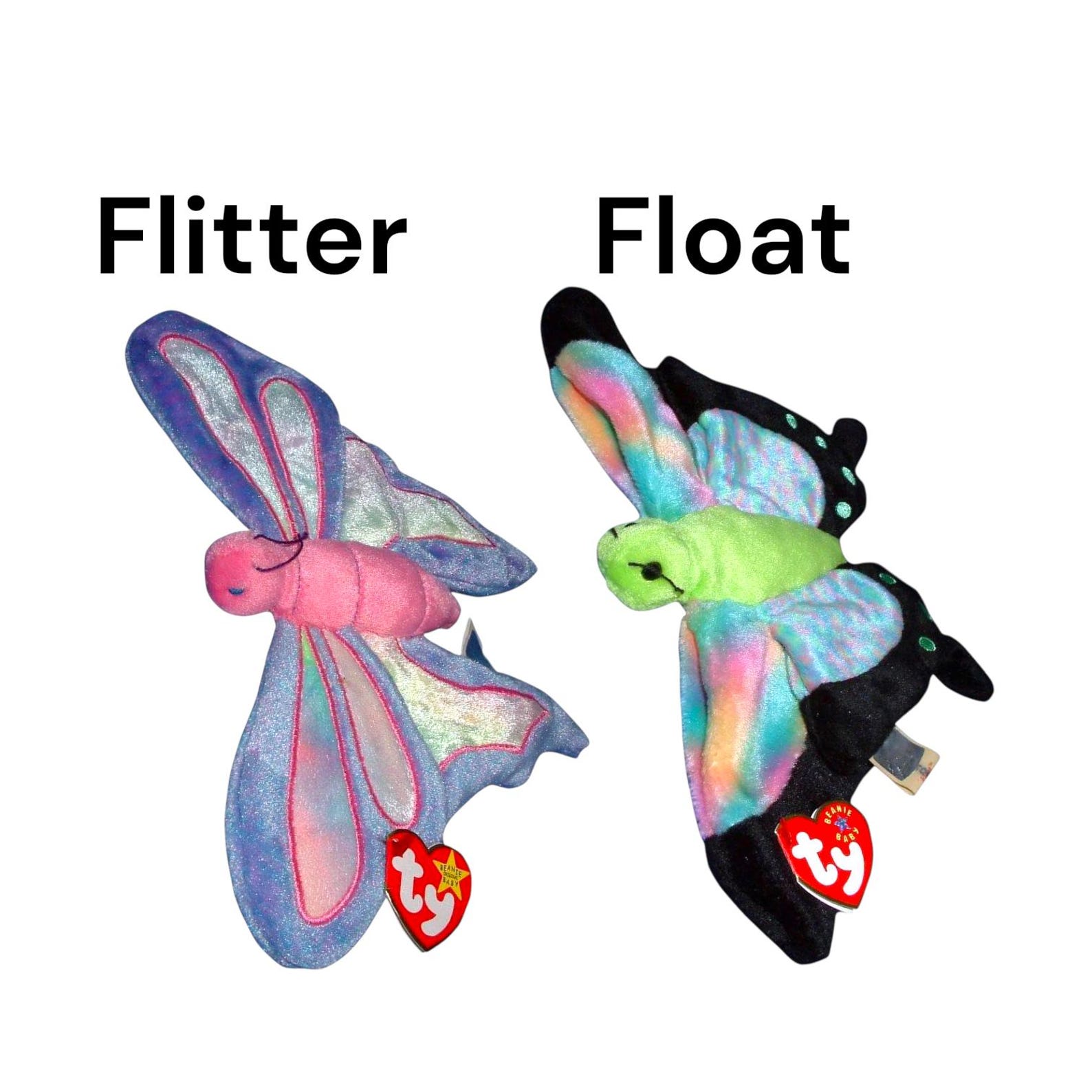 Ty Beanie Babies Bugs Insects Lucky, Inch, Twitterbug, Glow, Countess ...