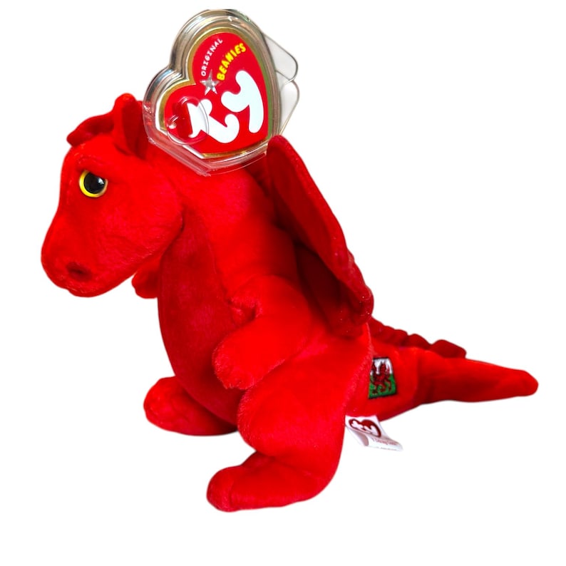 Ty Beanie Babies Dragons UK Exclusives Dewi Y Ddraig, Dwenwen, Y Ddraig ...