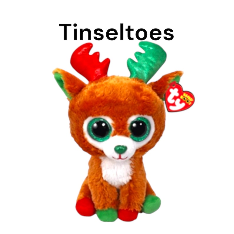 Ty Beanie Boos Holiday Christmas 6” Reindeer, Snowman, Dog, Sugar ...