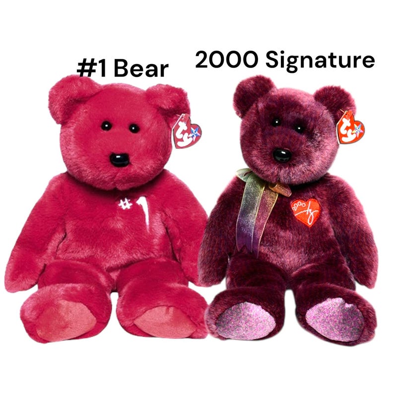 Ty Beanie Buddies Bears Princess, Valentina, Erin, TY2K, HERO, Peace ...