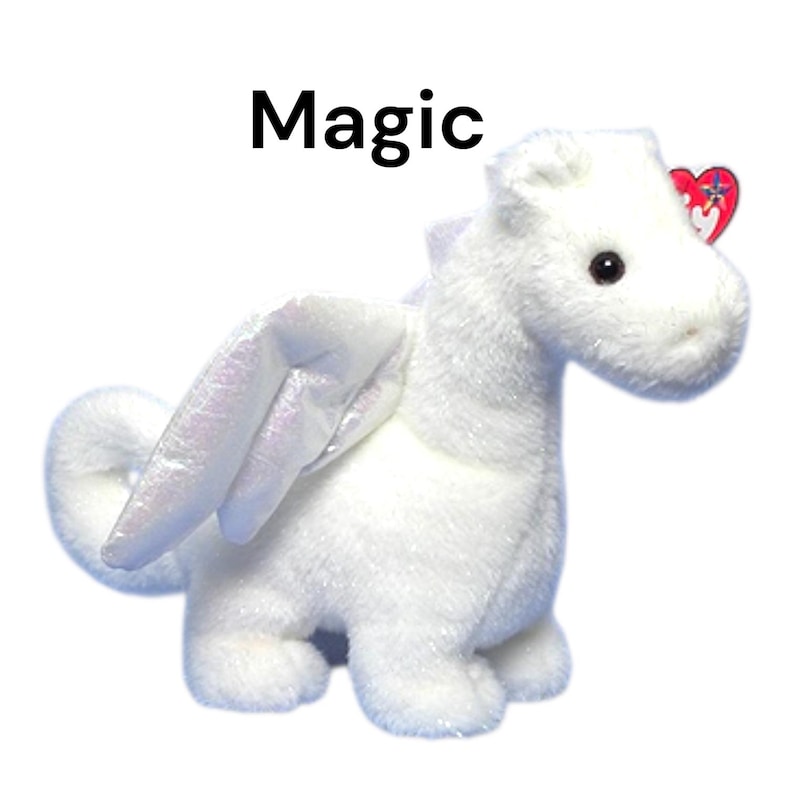 Ty Beanie Buddies Dragon Dinosaur Reptiles Scorch, Magic, Bronty, Steg ...
