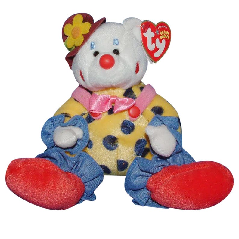 Ty Beanie Babies Circus Collection Juggles the Clown Bear, Mystique ...