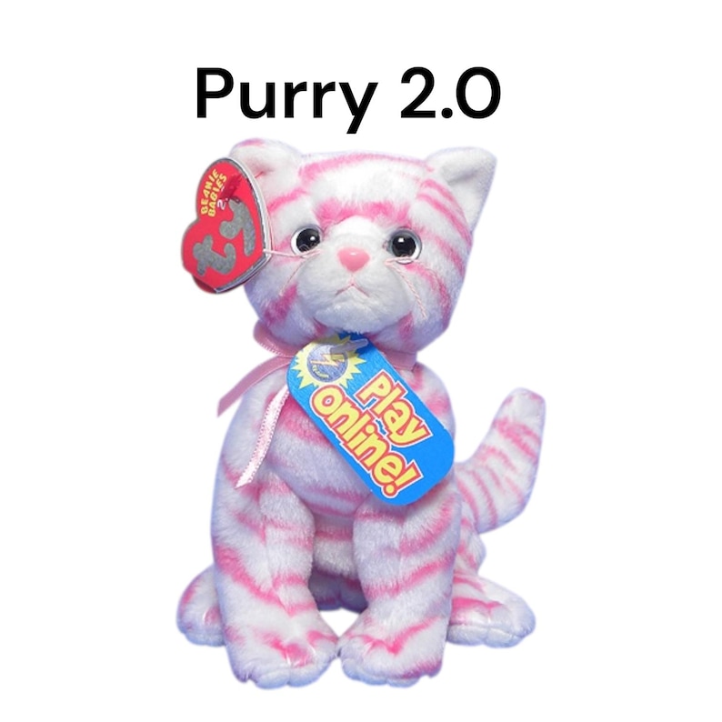 Ty Beanie Babies Cats Amber, Silver, Scat, Fancy, Fussy, Frisco ...